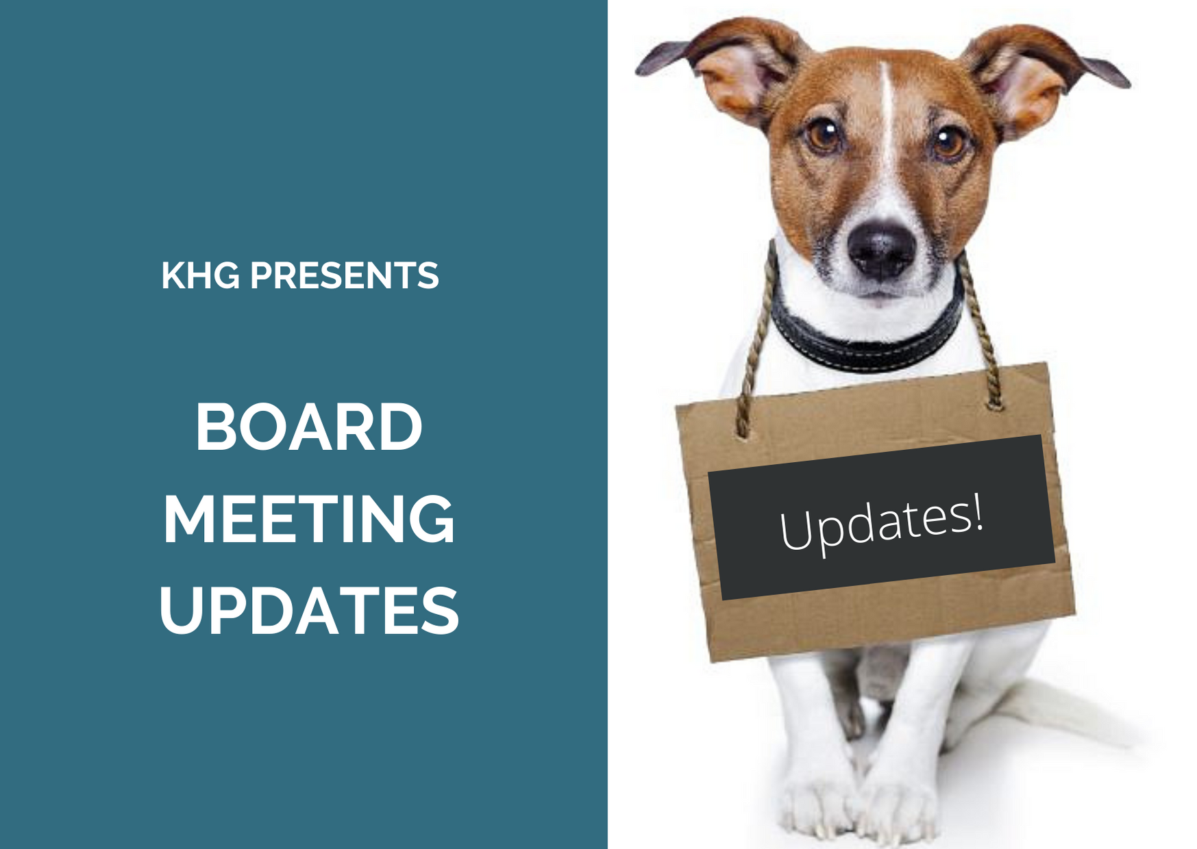 Follow Up From Most Recent Board Meeting – Kentwood Home Guardians